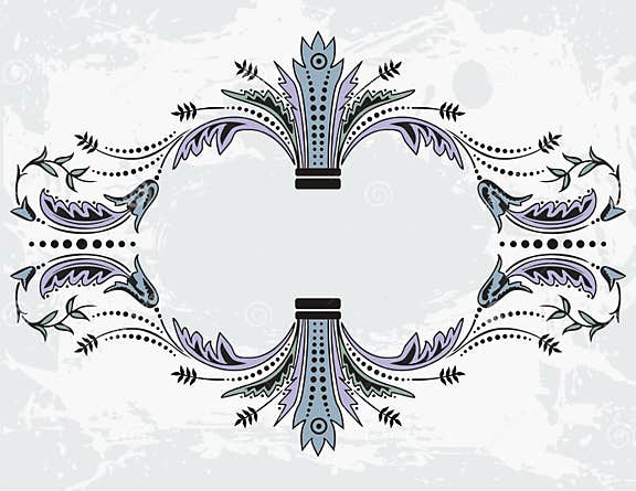 Fancy filigree border stock vector. Illustration of grunge - 2922852