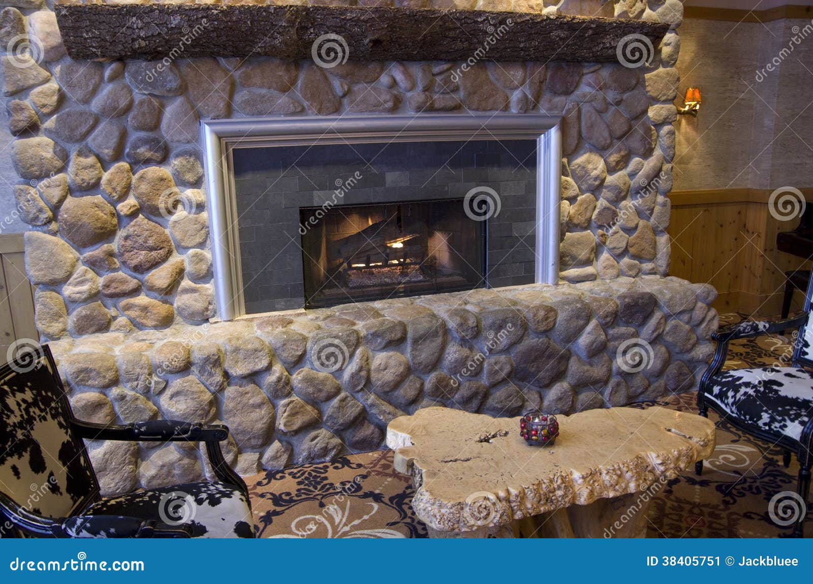 Fancy fireplace stock image. Image of interiors, luxury - 38405751