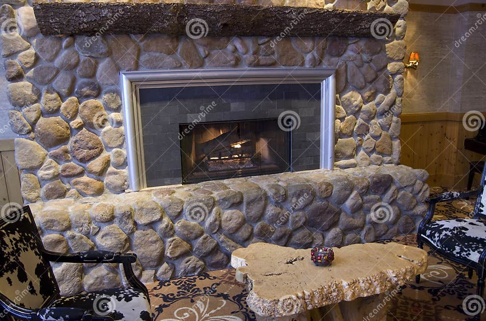 Fancy fireplace stock image. Image of interiors, luxury - 38405751