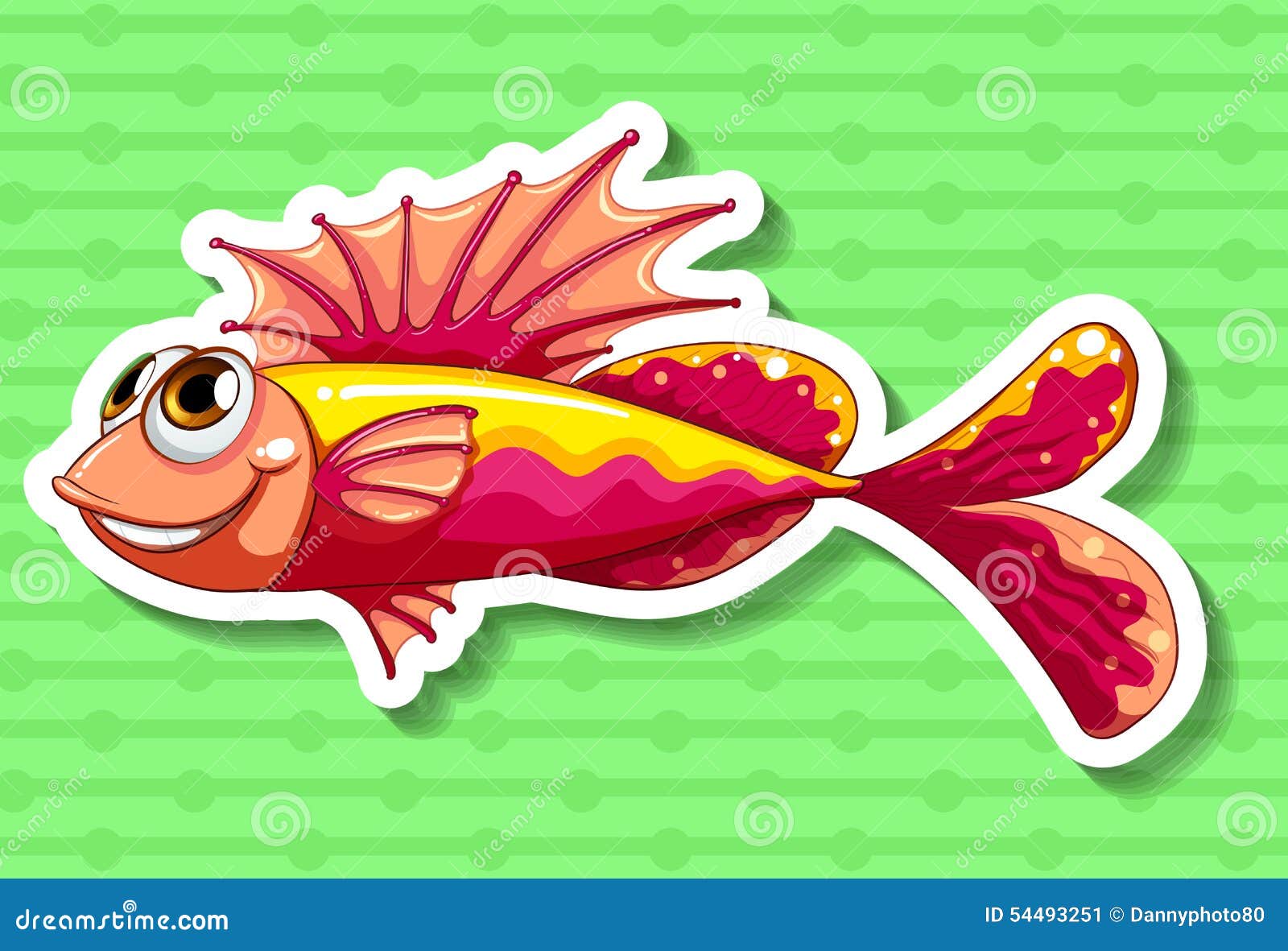 Fancy Fish Set Vector Cartoon Illustration For Kids Decor ...