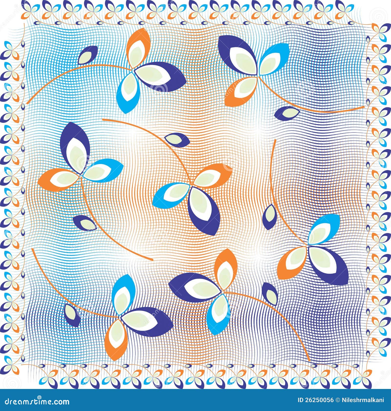 Fancy floral design stock vector. Illustration of floral - 26250056