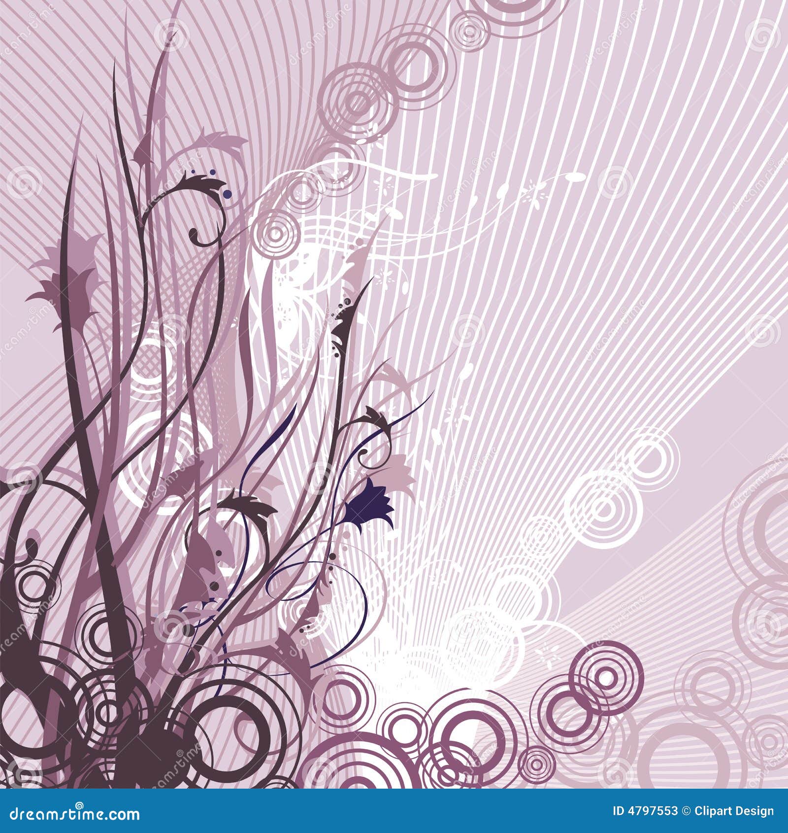 Fancy floral design stock vector. Illustration of drawing - 4797553