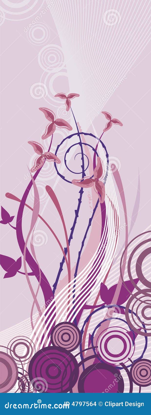 Fancy floral design stock vector. Illustration of branch - 4797564