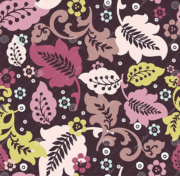 Fancy floral pattern stock vector. Illustration of nature - 12556741