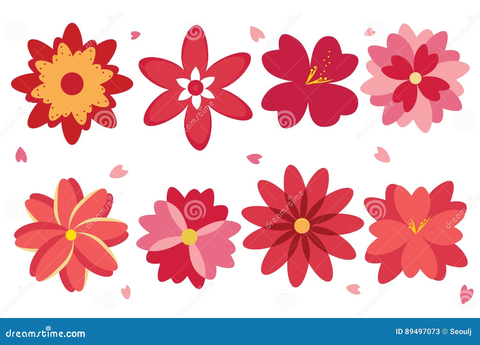 Fancy Flowers Clipart EPS Vector Stock Vector - Illustration of design ...