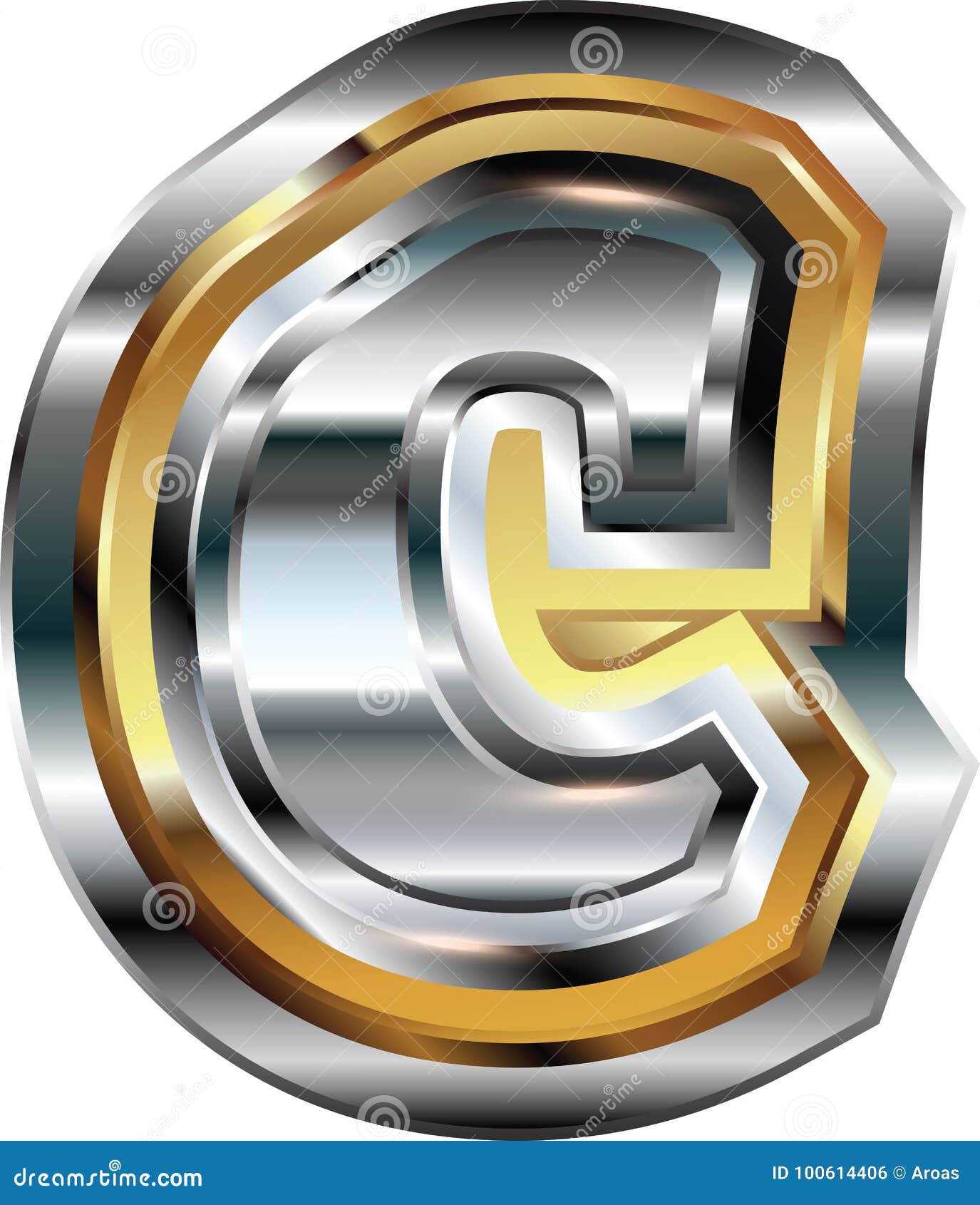 Fancy font Letter c stock vector. Illustration of alphabetic - 100614406
