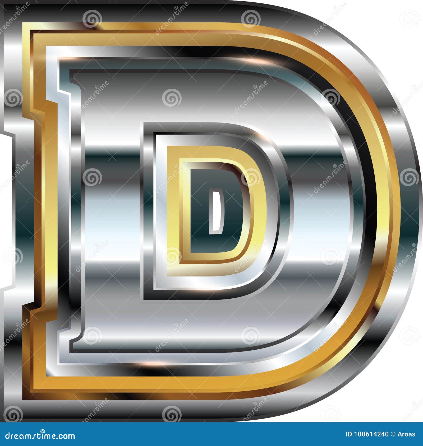 Fancy font Letter D stock vector. Illustration of artistic - 100614240