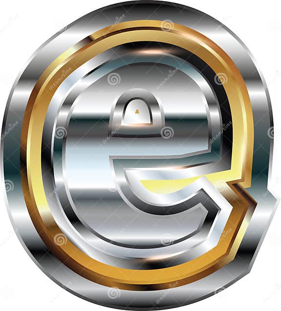 Fancy font Letter e stock vector. Illustration of font - 100614534