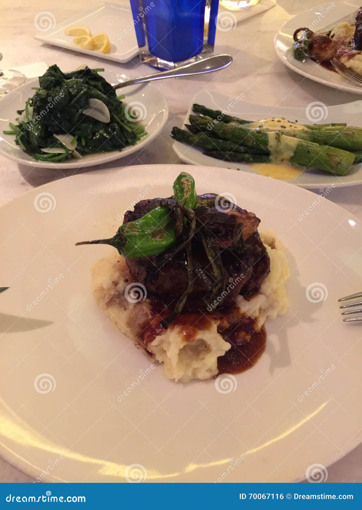 Fancy Food stock photo. Image of food, potatoes, mignon - 70067116