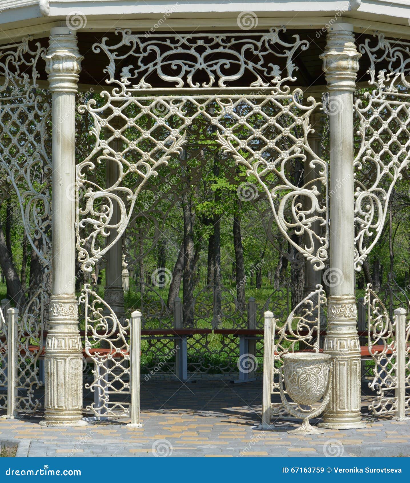 Fancy gazebo entrance stock image. Image of natural, entrance - 67163759