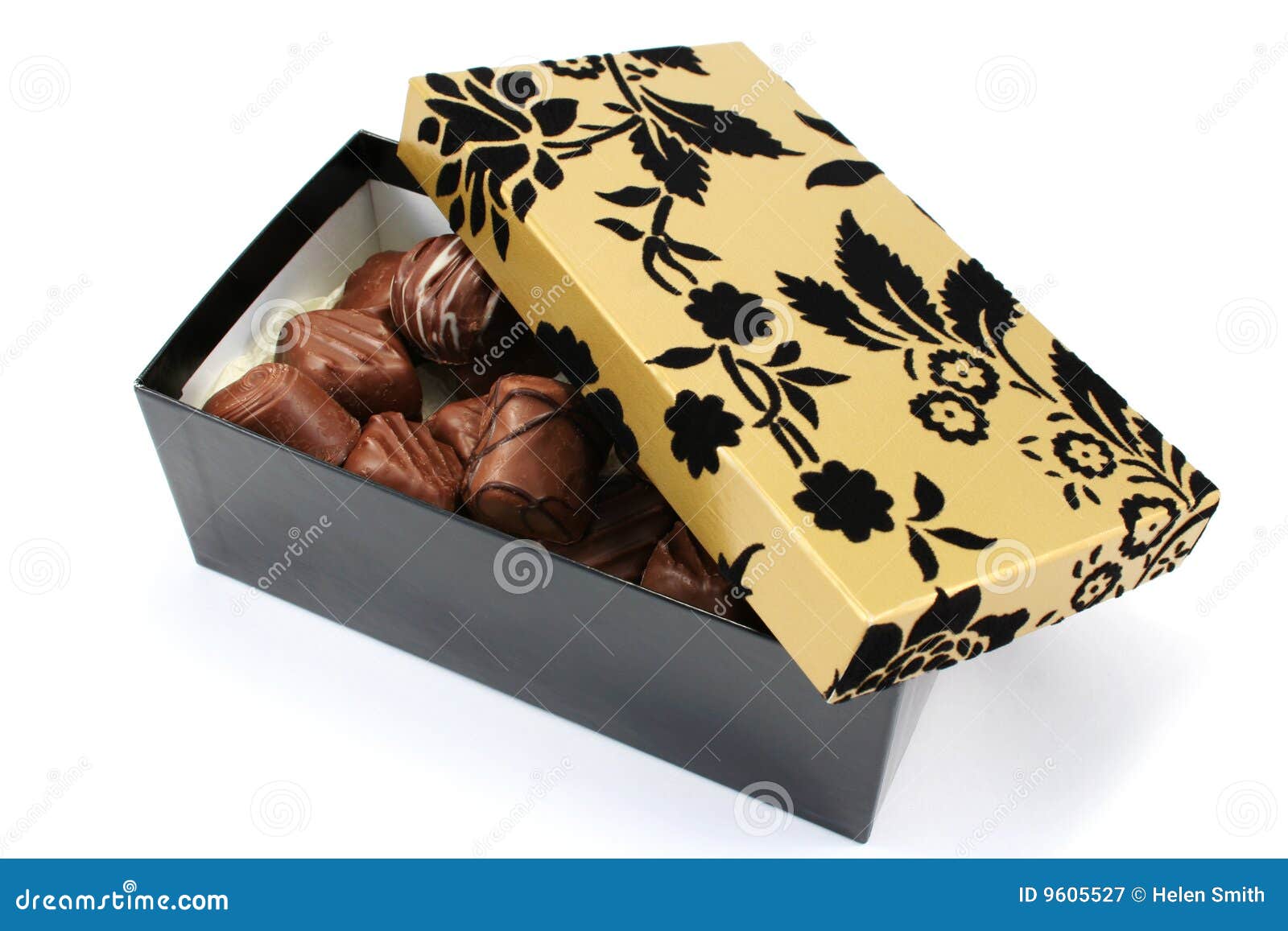 Fancy Gift Box and Chocolates Stock Image - Image of christmas ...