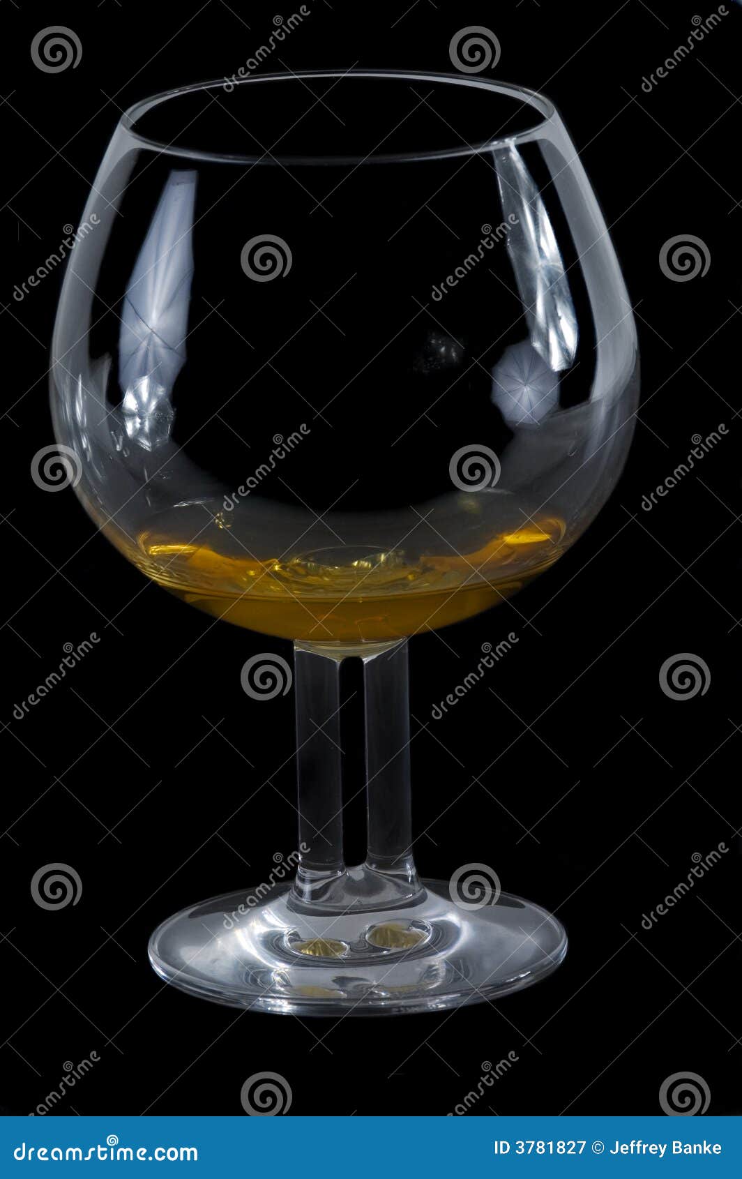 Fancy Glass of Scotch on Black Stock Image - Image of shine, beaker ...