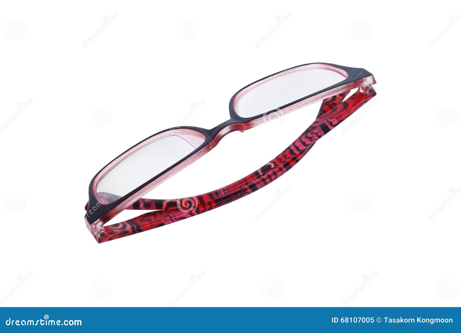 Fancy Glasses Isolated on White Stock Image - Image of black, closeup ...