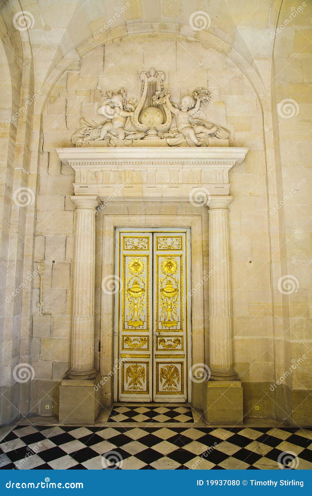 Fancy gold door stock photo. Image of construction, entrance - 19937080