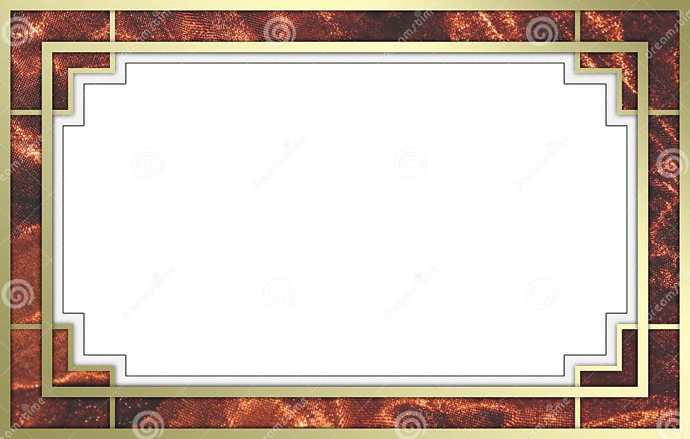 Fancy Gold and Red Picture Frame Stock Image - Image of crimson ...