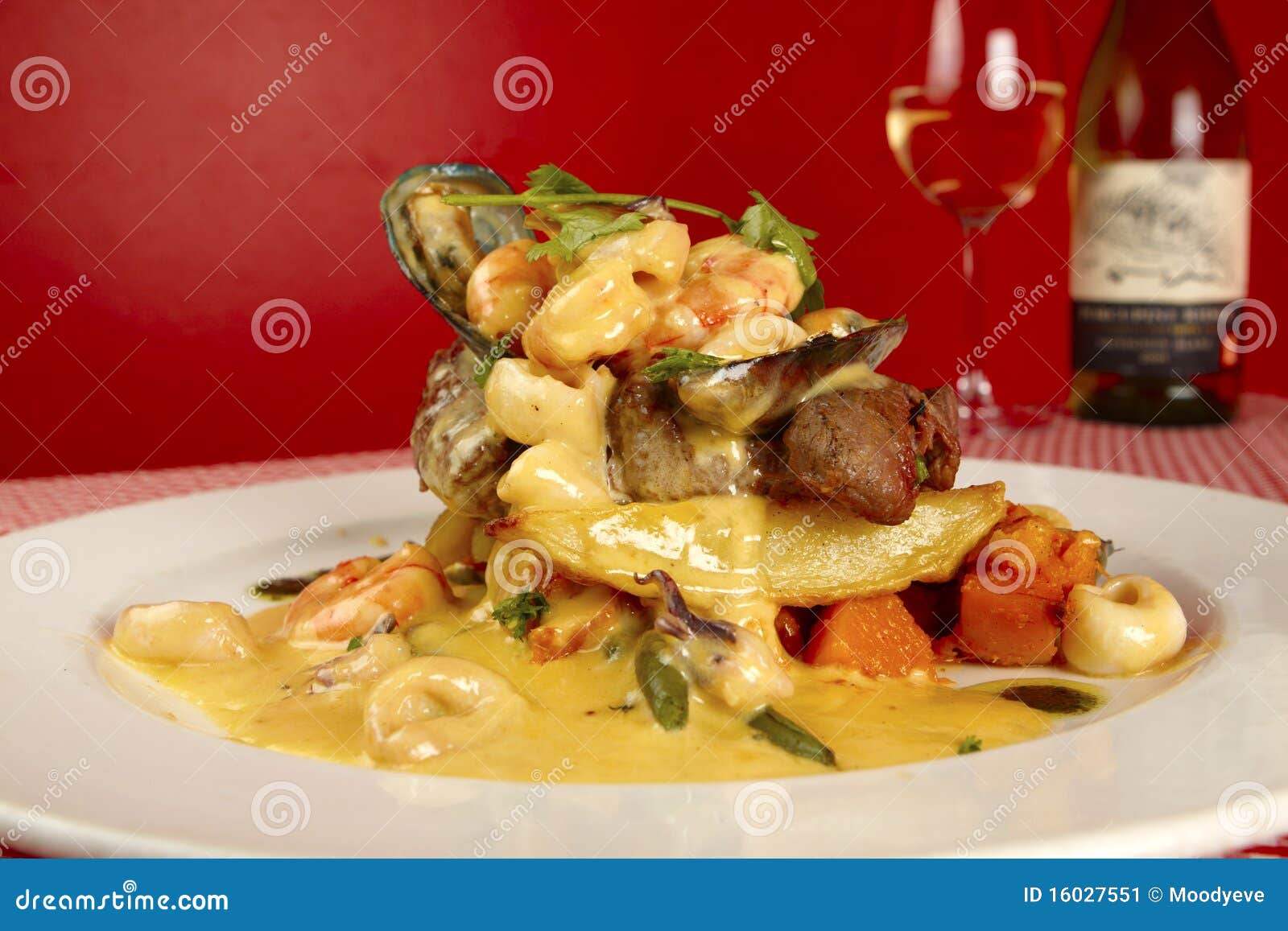 Fancy Gourmet High Stacked Restaurant Dish Stock Image - Image of ...
