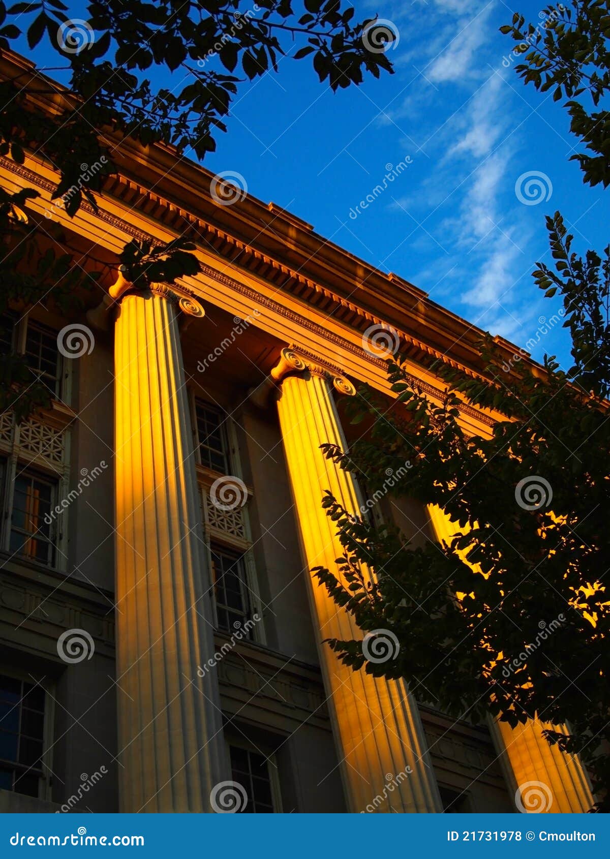 Fancy Greek Columns stock photo. Image of judicial, outdoors - 21731978