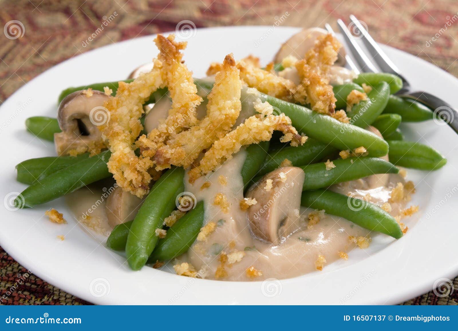 Fancy Green Bean Casserole stock image. Image of vegetable - 16507137