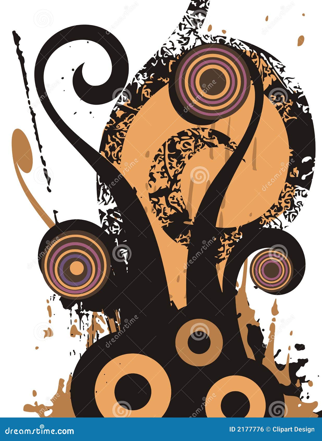 Fancy grunge background stock vector. Illustration of decorative - 2177776