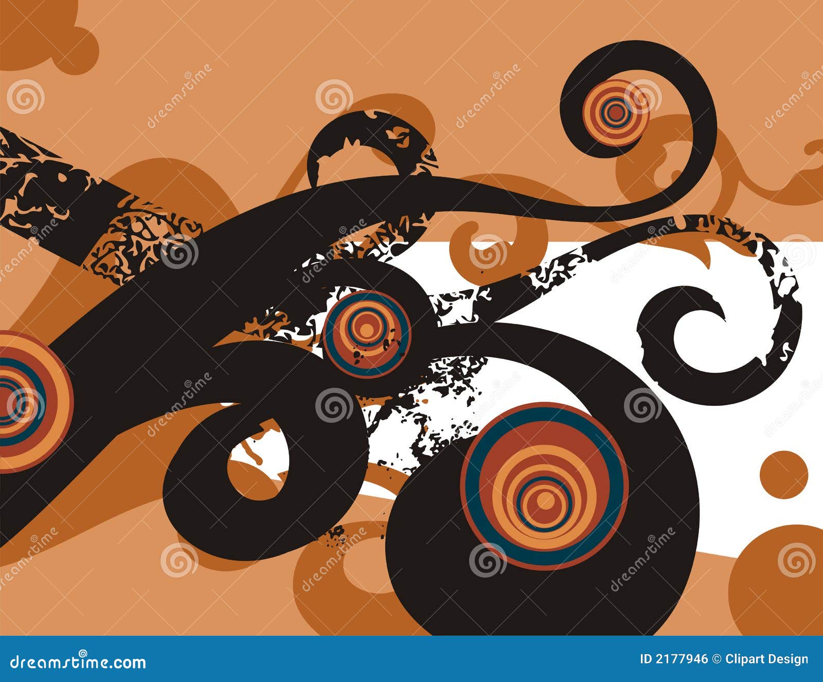 Fancy grunge background stock vector. Illustration of swirl - 2177946