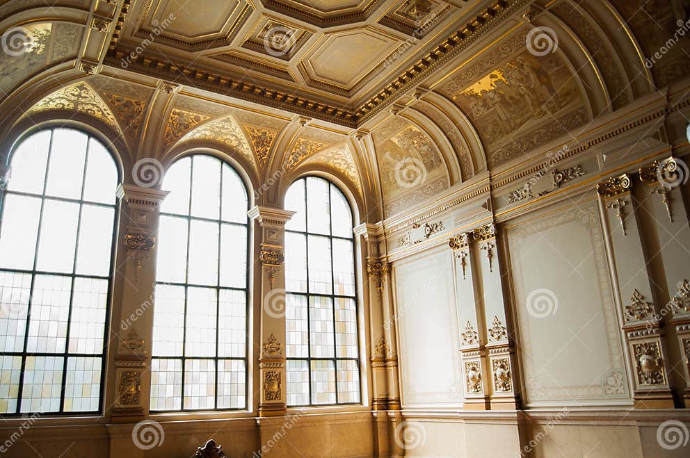 Fancy hall stock image. Image of design, historical, antique - 41459593