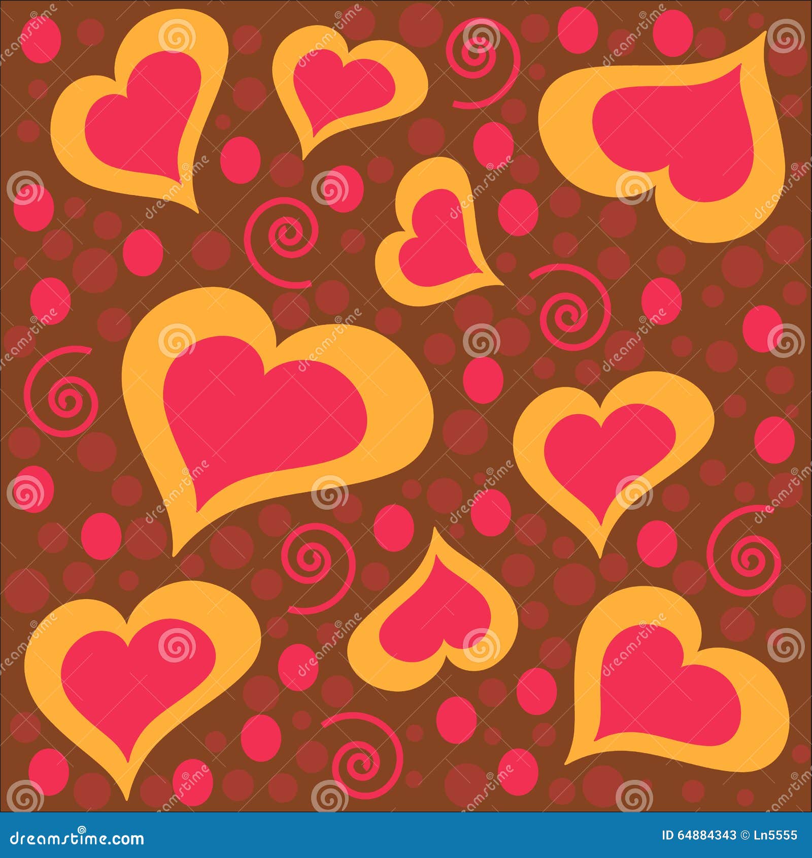 Fancy heart pattern stock vector. Illustration of congratulation - 64884343