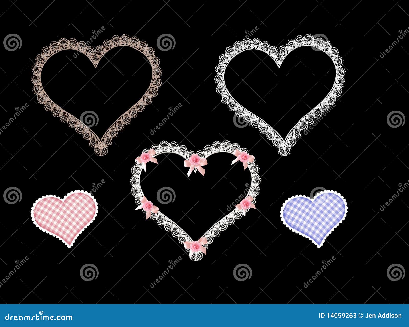 Fancy hearts vector stock vector. Illustration of romance - 14059263