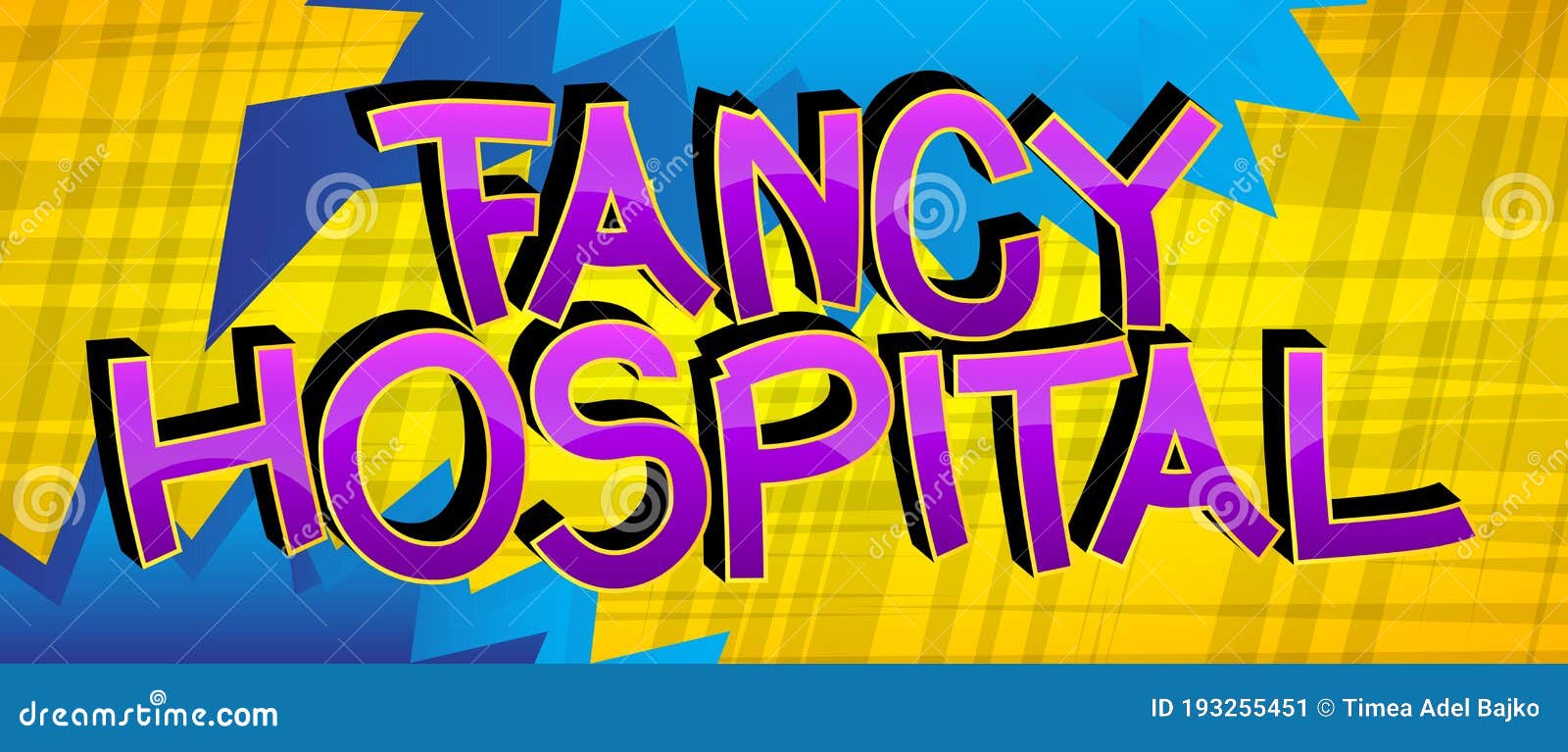 Fancy Hospital Comic Book Words Stock Vector - Illustration of ...