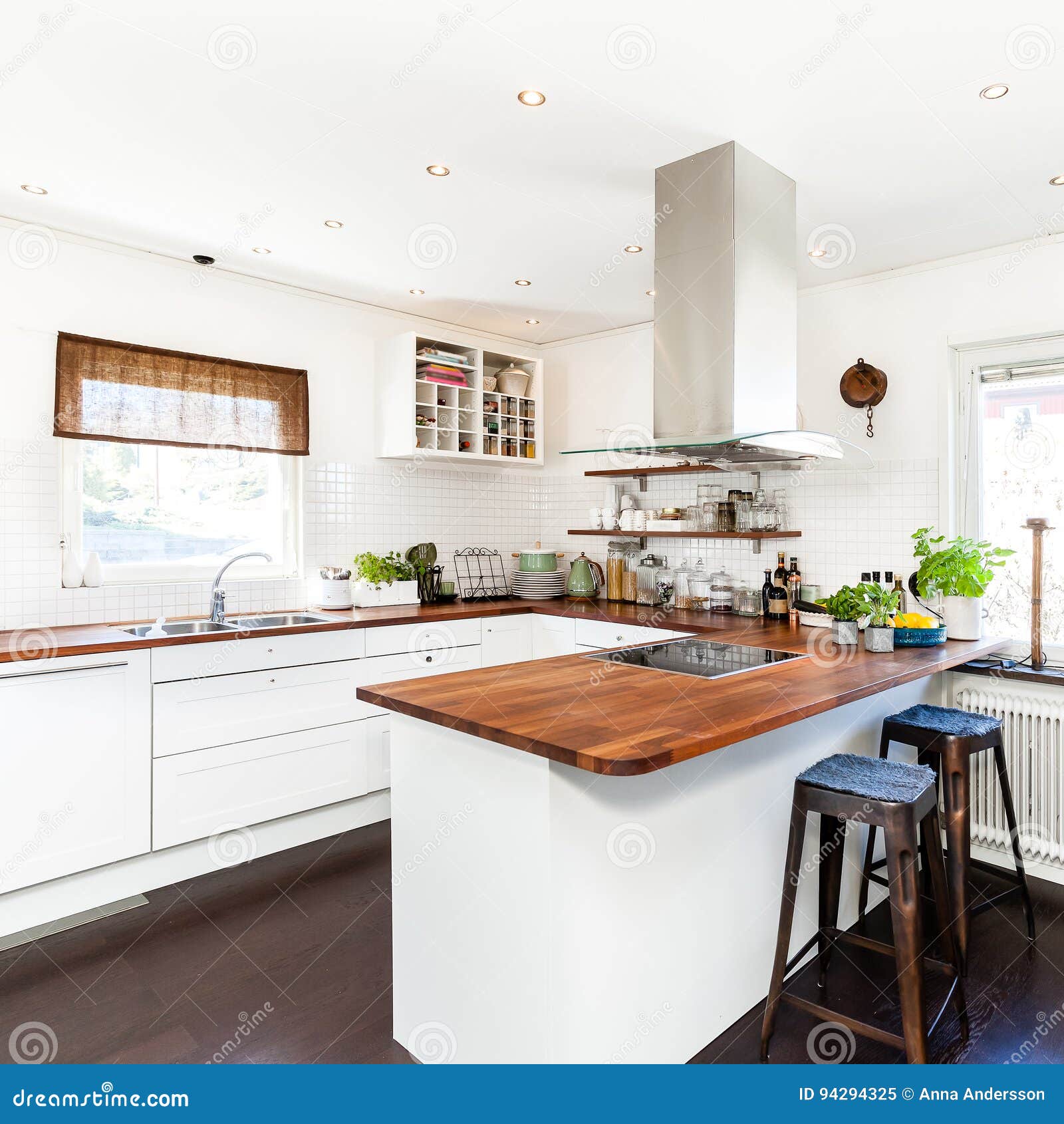 Fancy kitchen interior stock image. Image of counter - 94294325