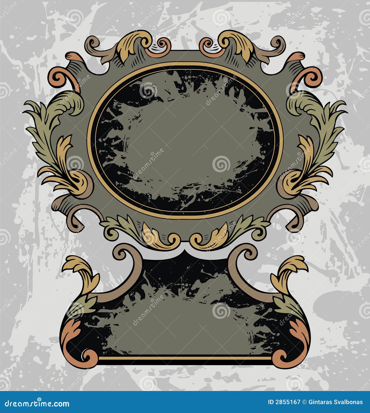 Fancy Labels Or Tags With Symmetrical Borders And Vintage Retro Style ...