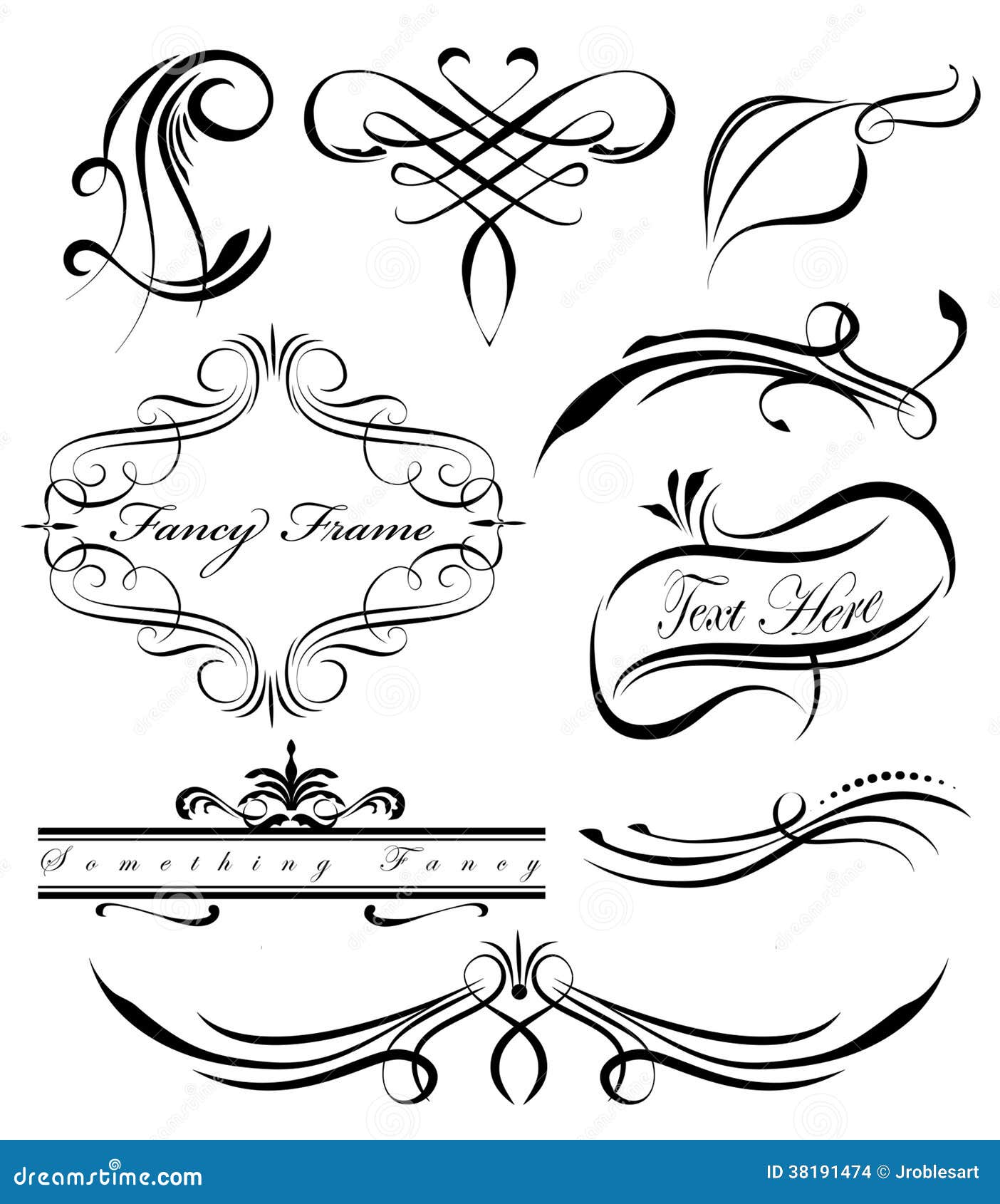 Fancy Lines 4 Vector Illustration | CartoonDealer.com #38191476