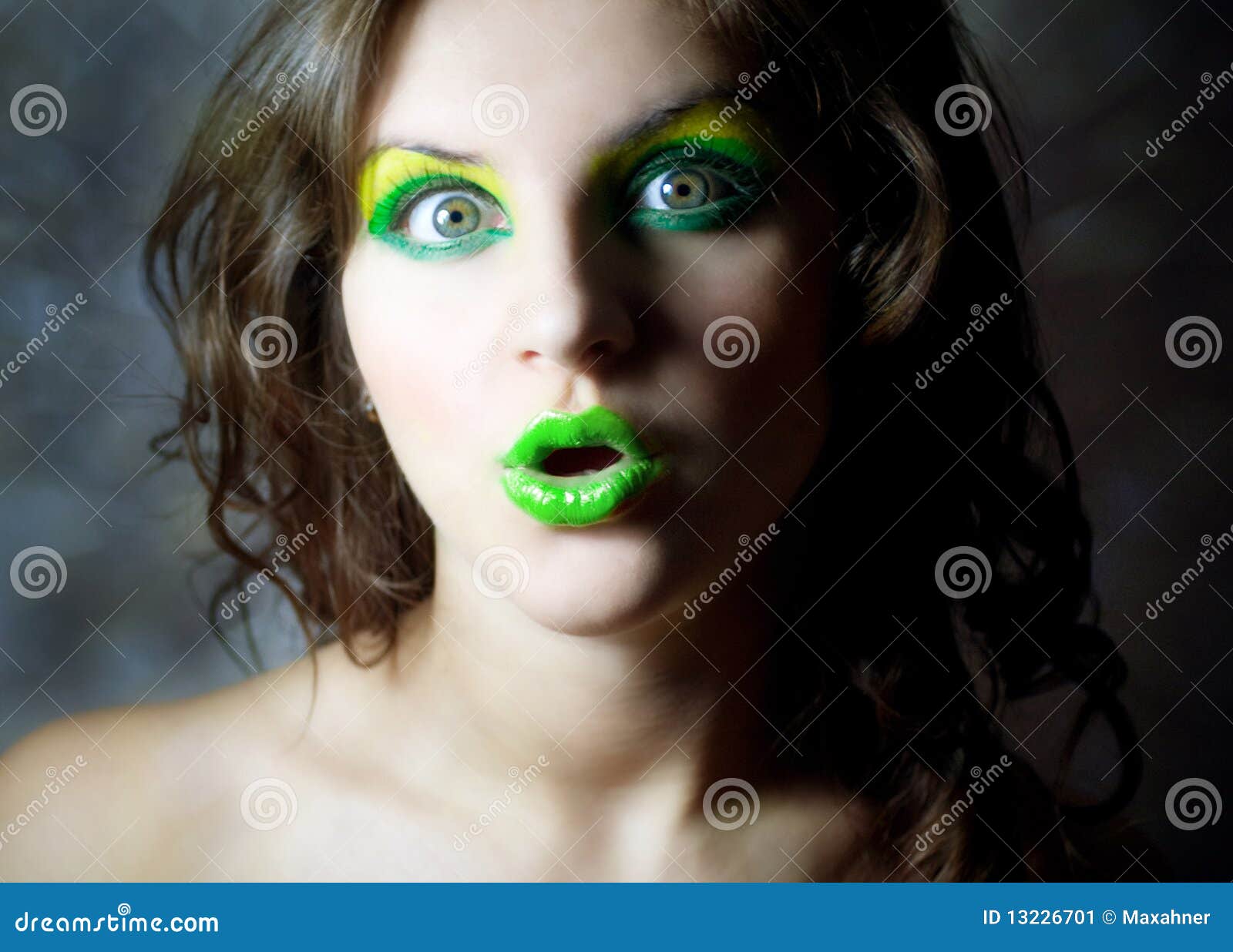 Fancy makeup stock image. Image of necked, tolking, background - 13226701