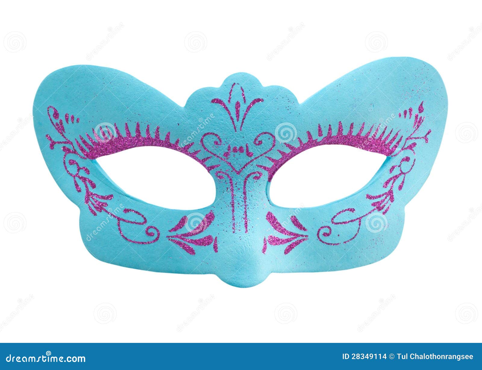 Fancy Mask Isolated on White Stock Photo - Image of mask, carnival ...