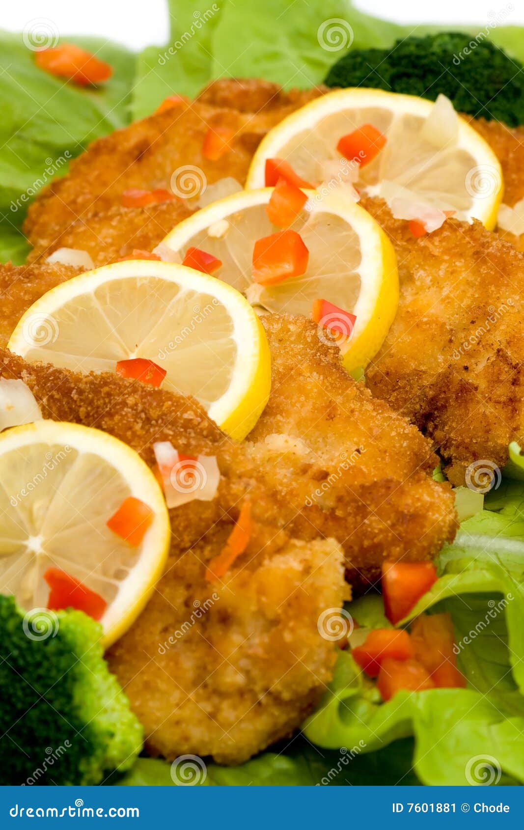 Fancy meal stock image. Image of vegetable, food, lemon - 7601881