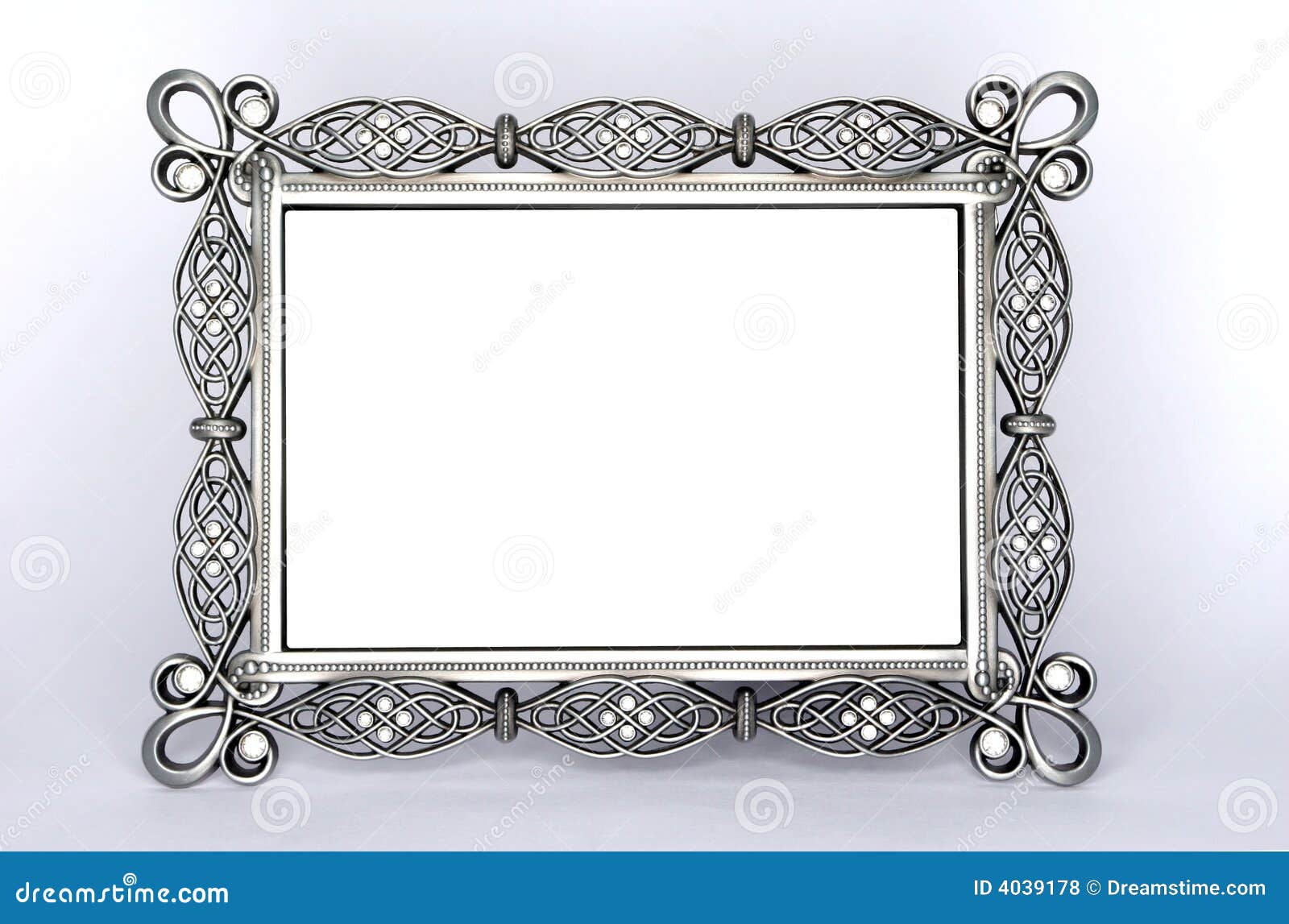A Fancy Metal Photo Frame stock photo. Image of white - 4039178
