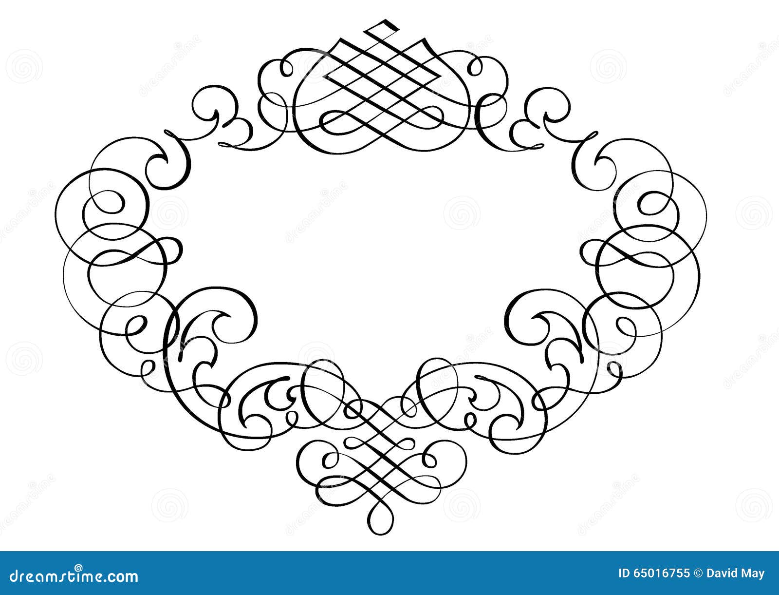 Fancy Page Border Set In White. Vector Illustration | CartoonDealer.com ...