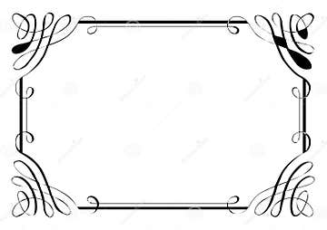 Fancy Page Border Four stock vector. Illustration of border - 31736629