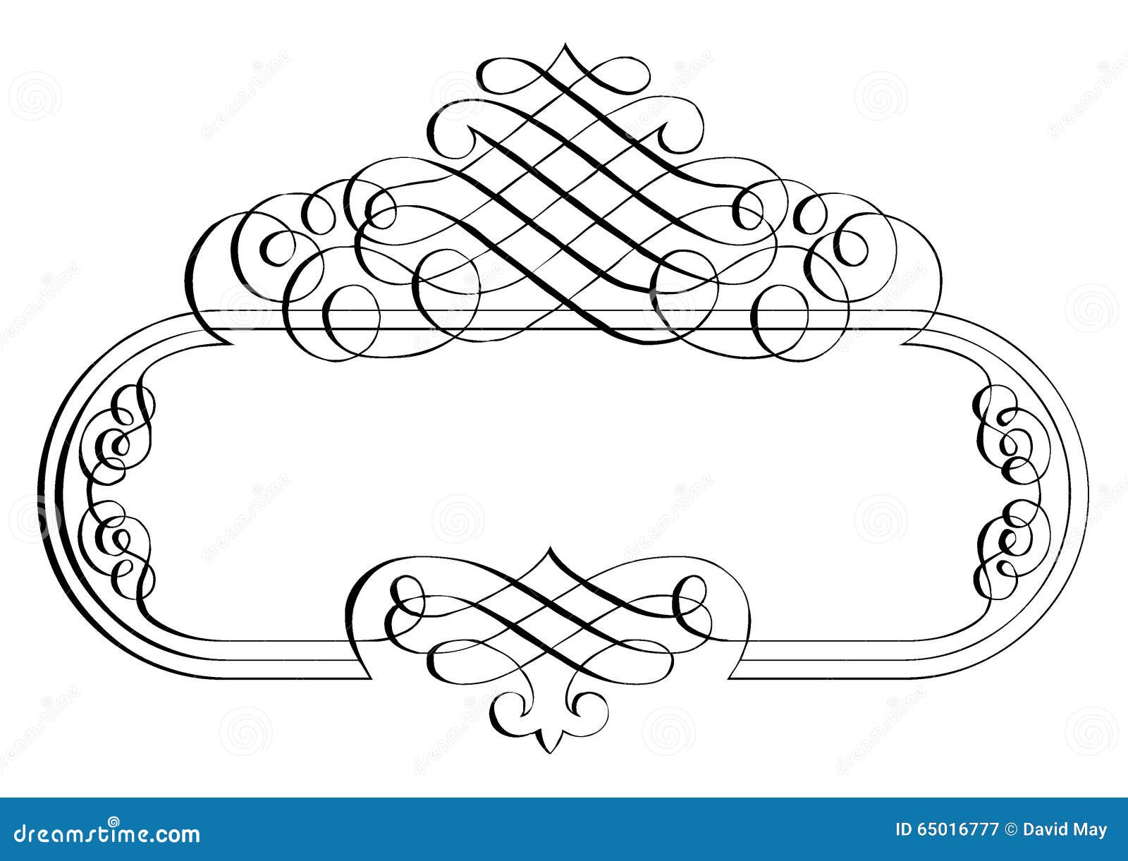 Fancy Page Border Set In White. Vector Illustration | CartoonDealer.com ...