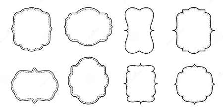 Fancy Page Border set. stock vector. Illustration of border - 106144200