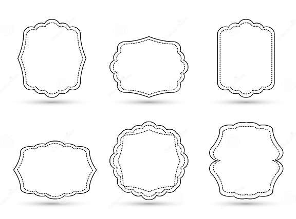 Fancy Page Border Set Vector. Stock Vector - Illustration of accent ...