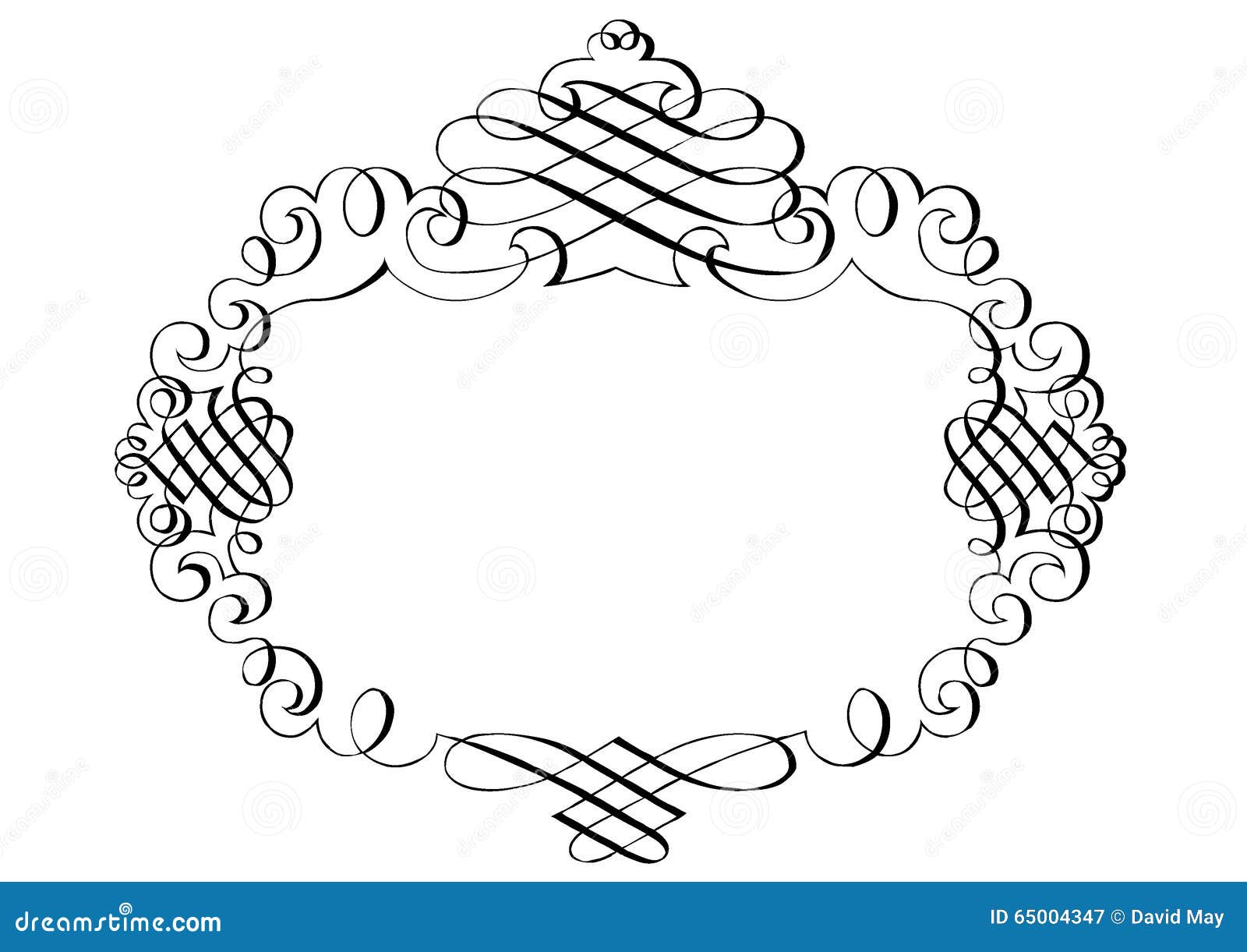 Fancy Page Border Set In White. Vector Illustration | CartoonDealer.com ...