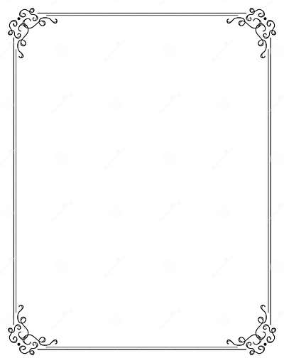 Fancy Page Border Two stock vector. Illustration of design - 4243355