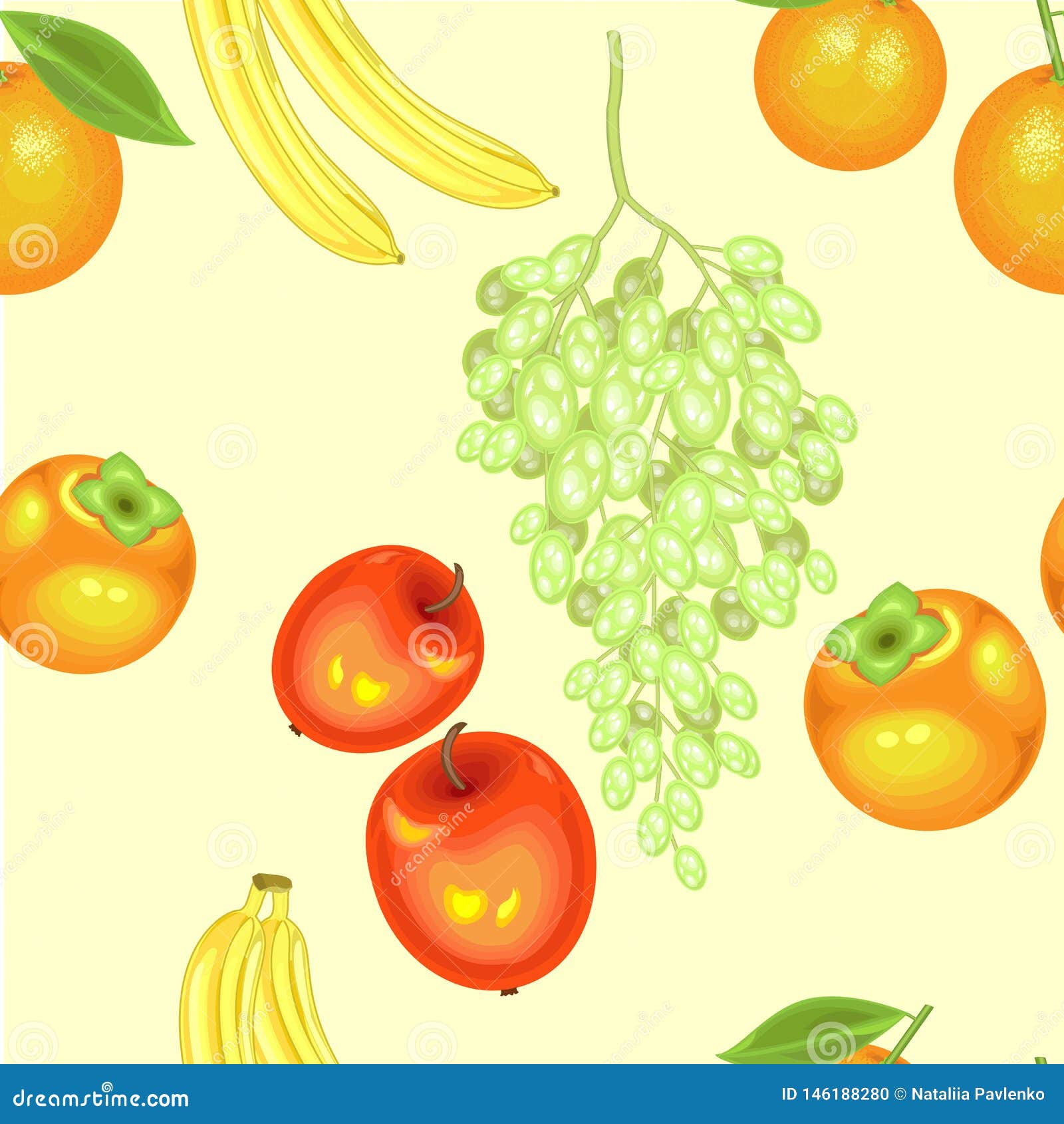 A Fancy Pattern. Ripe Beautiful Fruit. Suitable As Wallpaper in the ...