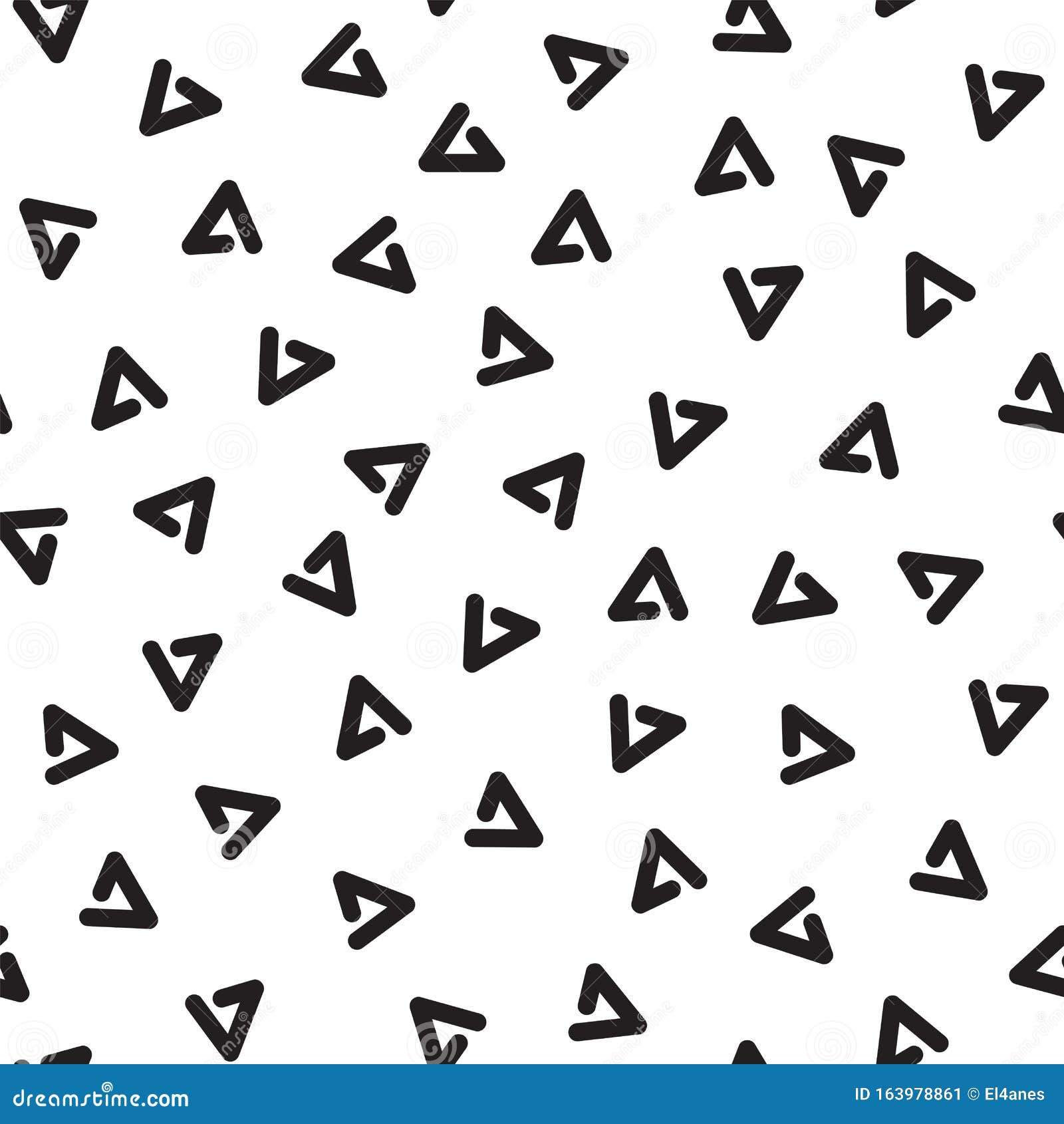 Fancy Pattern with Triangles Stock Vector - Illustration of wallpaper ...