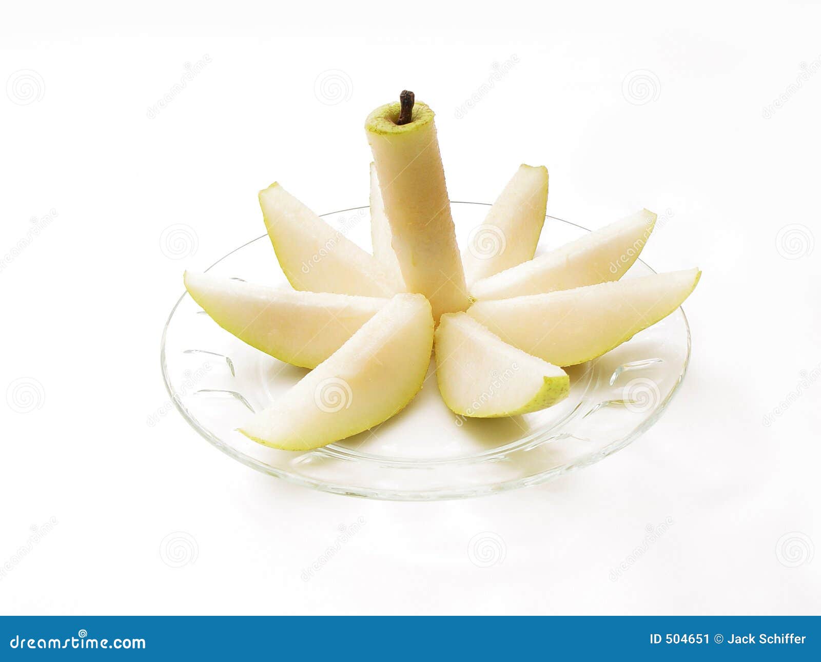 Fancy Pear Wedges stock image. Image of fresh, slices, clear - 504651