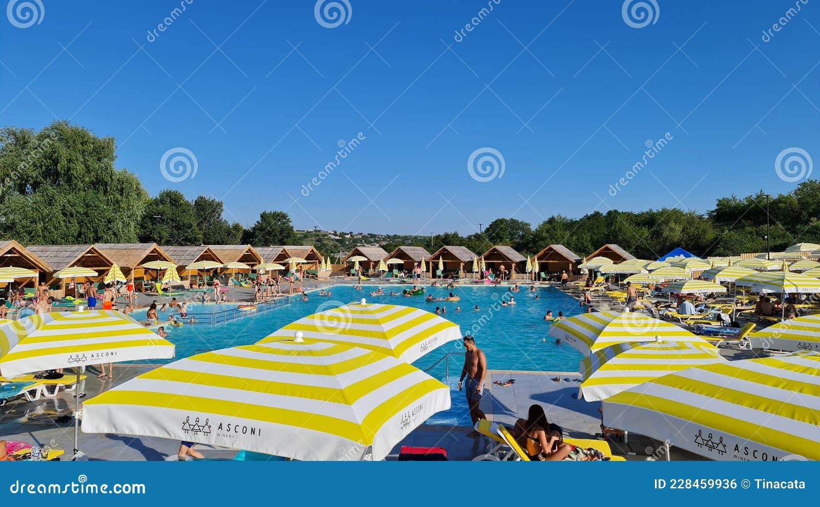 Fancy Pool Resort and Spa at Asconi Winery, Puhoi, Moldova Editorial ...