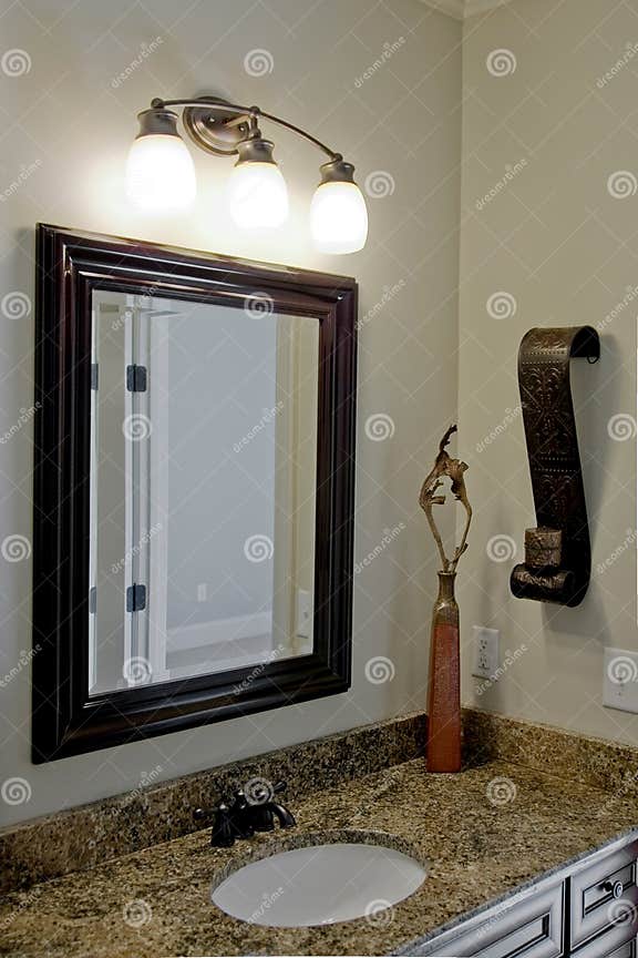 Fancy powder room interior stock photo. Image of glass - 16477528