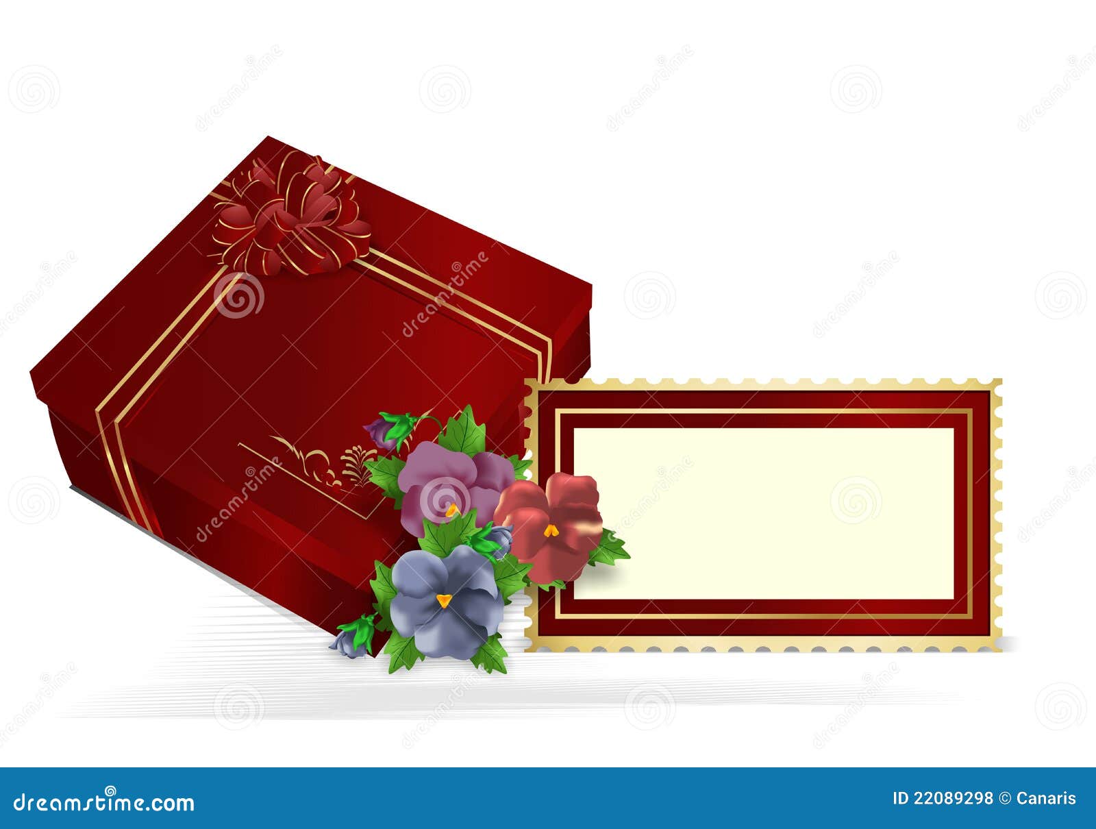 Fancy Present Box, Cdr Vector Stock Vector - Illustration of drawing ...