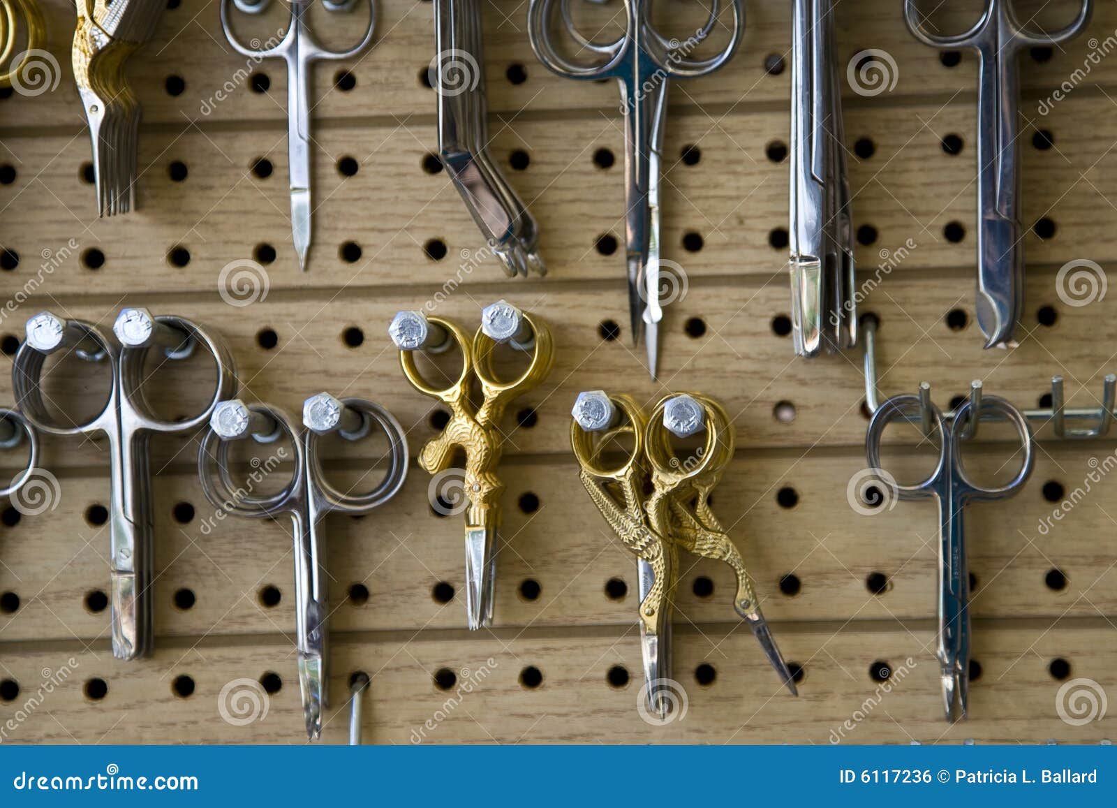 Fancy Scissors stock photo. Image of pattern, steel, scissors - 6117236