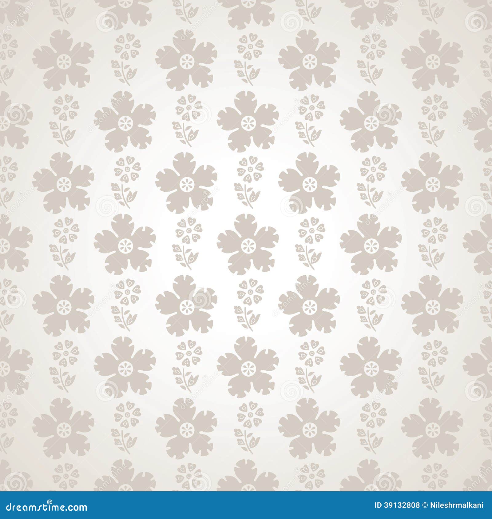 Fancy Seamless Flower Wallpaper Stock Vector - Illustration of ...
